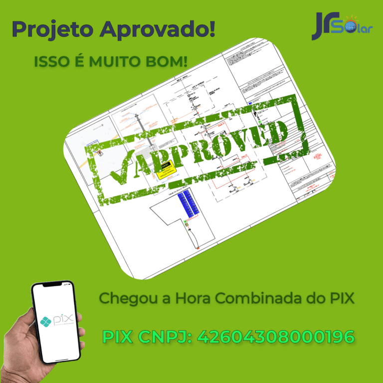 Projeto Aprovado - JrSolar Empresa de Energia Solar - Fotovoltaico
